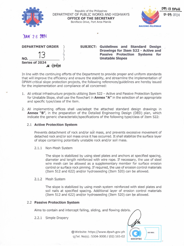 DO013-S2024 - Item 522 - Active Passive Protection System | PDF