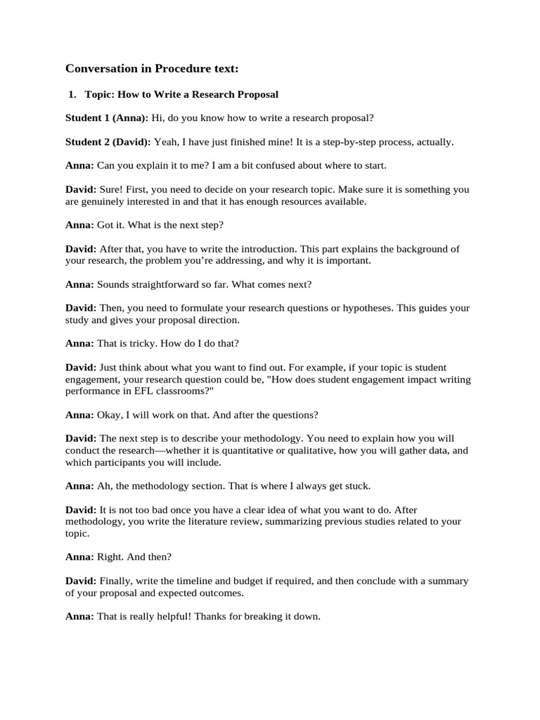 Conversation in Procedure Text | PDF | Methodology | Cognition
