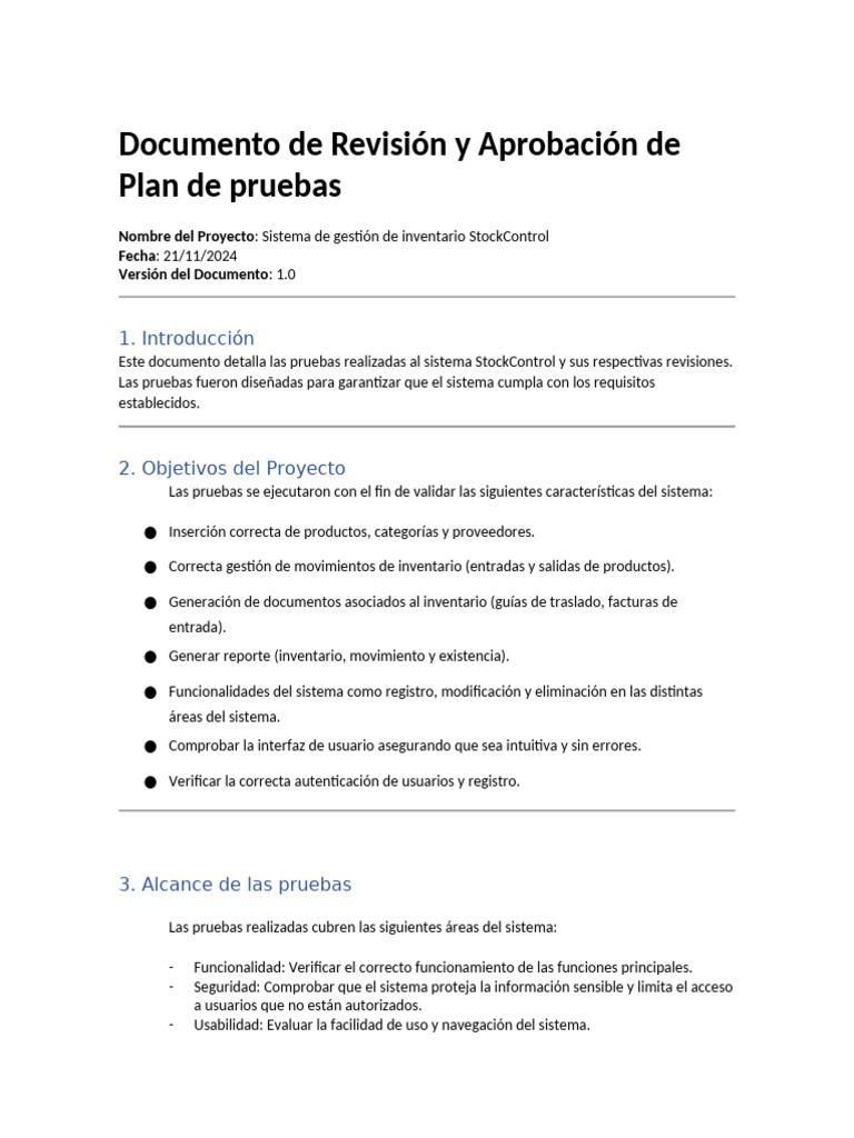 Documento de Revisión y Aprobación | PDF | Usabilidad | Informática