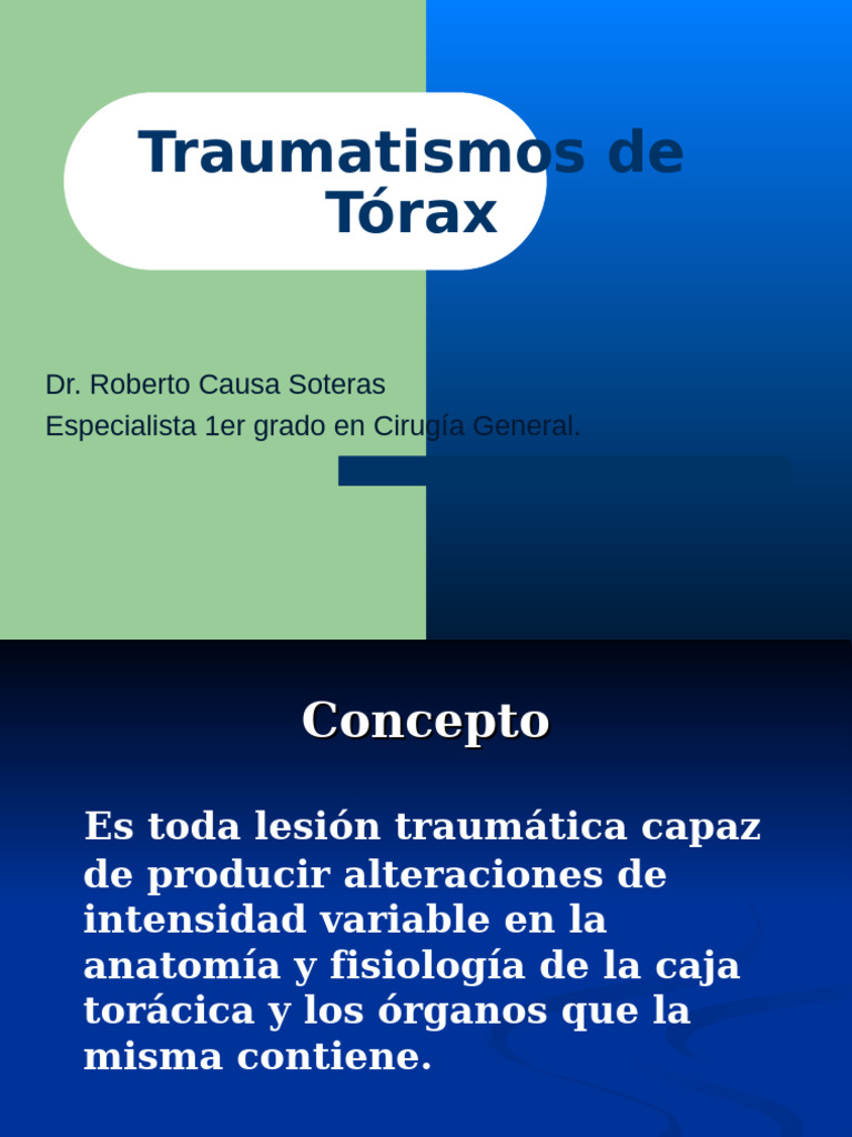 Traumatismo de Torax | PDF | Emergencias Médicas | Sistema respiratorio