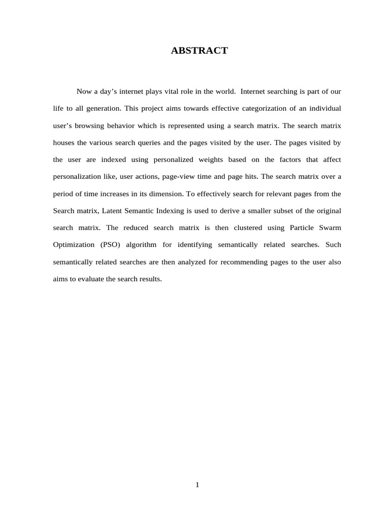 User Browsing Behaviour Pso | PDF | World Wide Web | Internet & Web