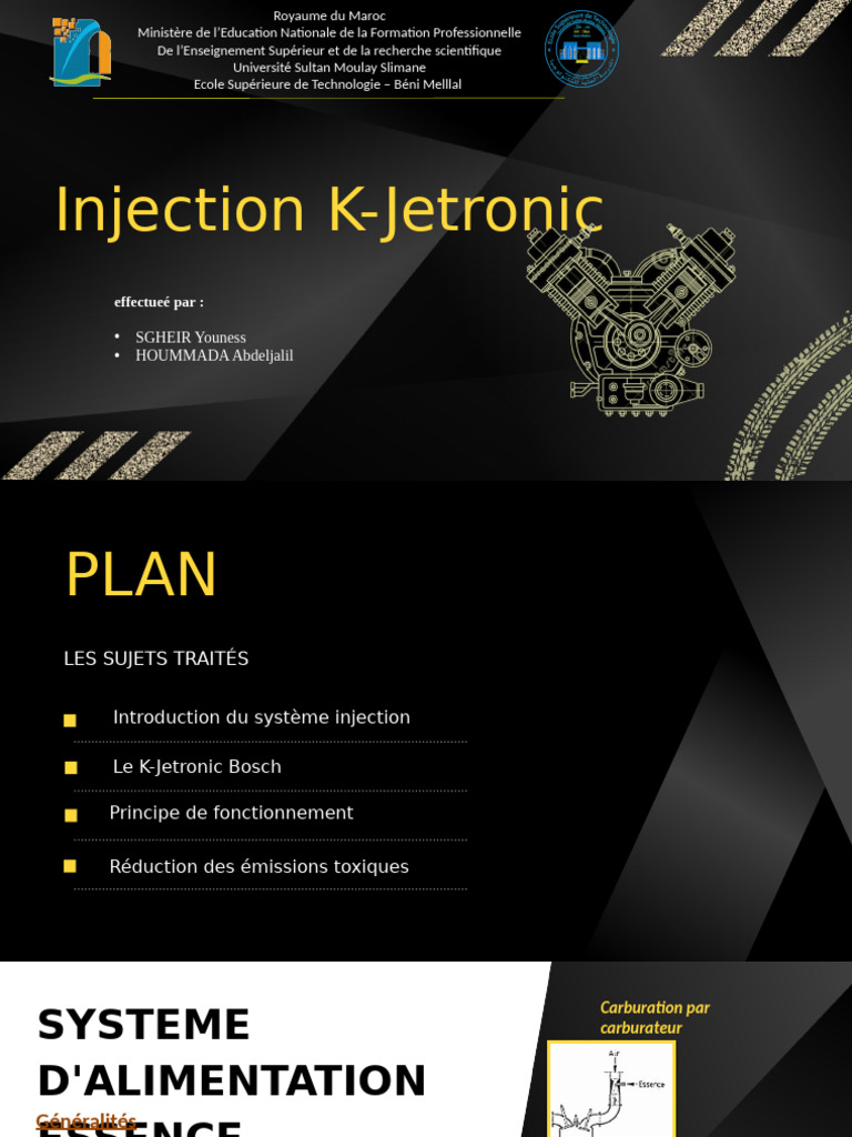 Système d'injection K-Jetronic expliqué | PDF | Injection (moteur ...