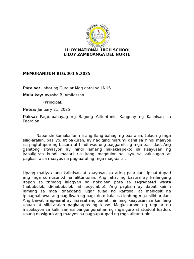 Memorandum Ayesha | PDF