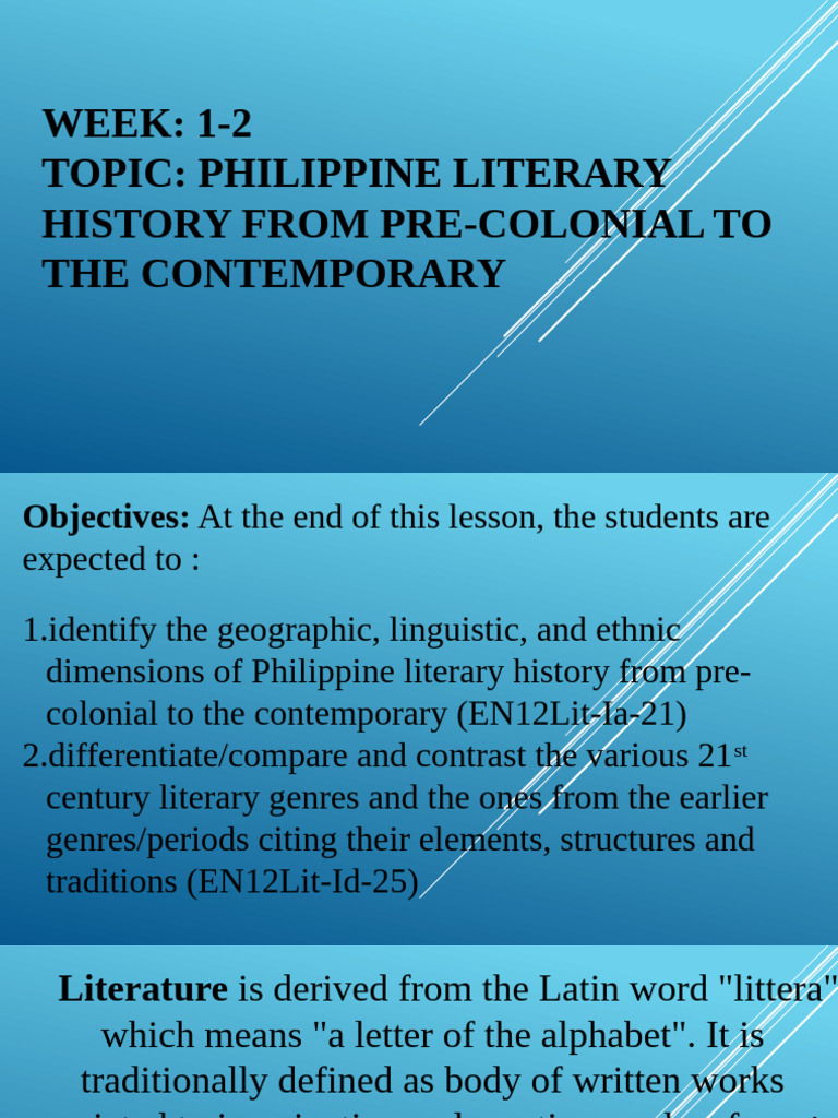 21st Century WEEK 1-2 | PDF | Poetry | Genre