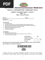 CAPE Entrep Unit 2 Paper 2 2021 | PDF