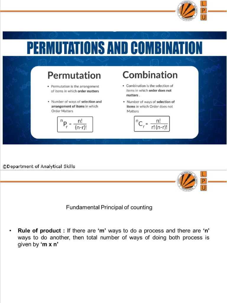 Permutation and Combination | PDF
