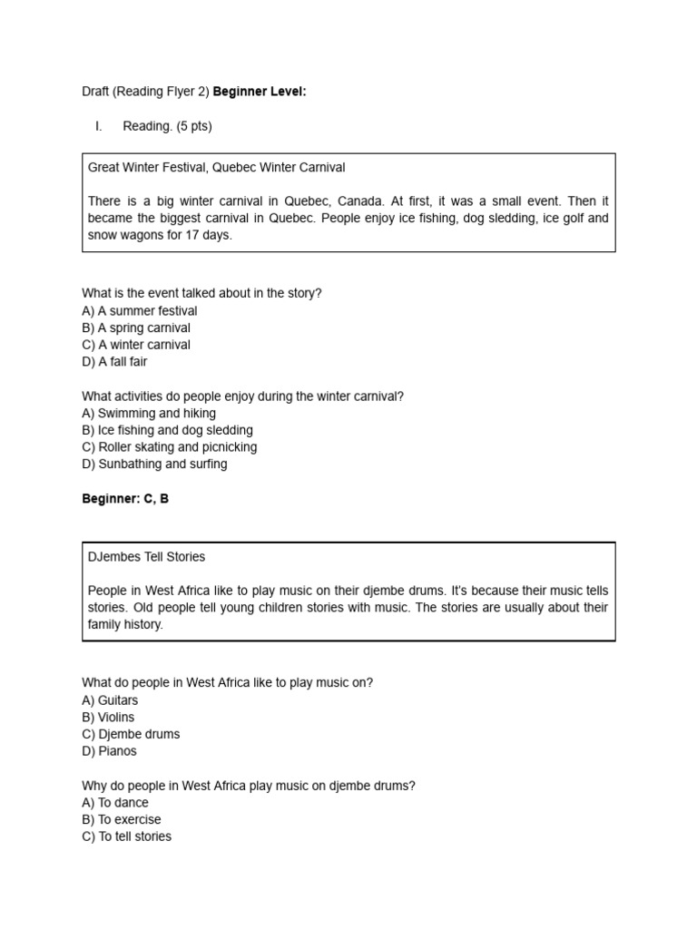 RF2 (beginner) | PDF | Fluency | Human Communication