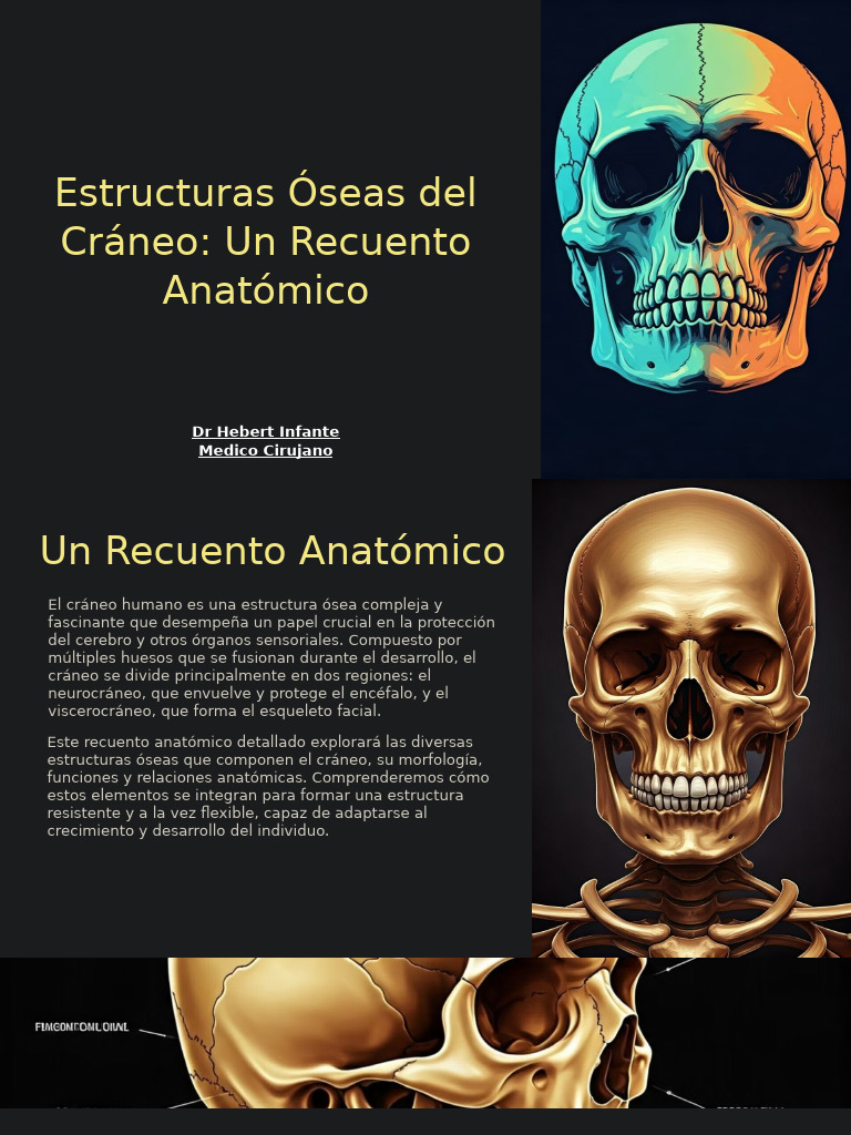 Recuento Anatómico de Las Estructuras Óseas Del Crán | PDF | Cráneo ...