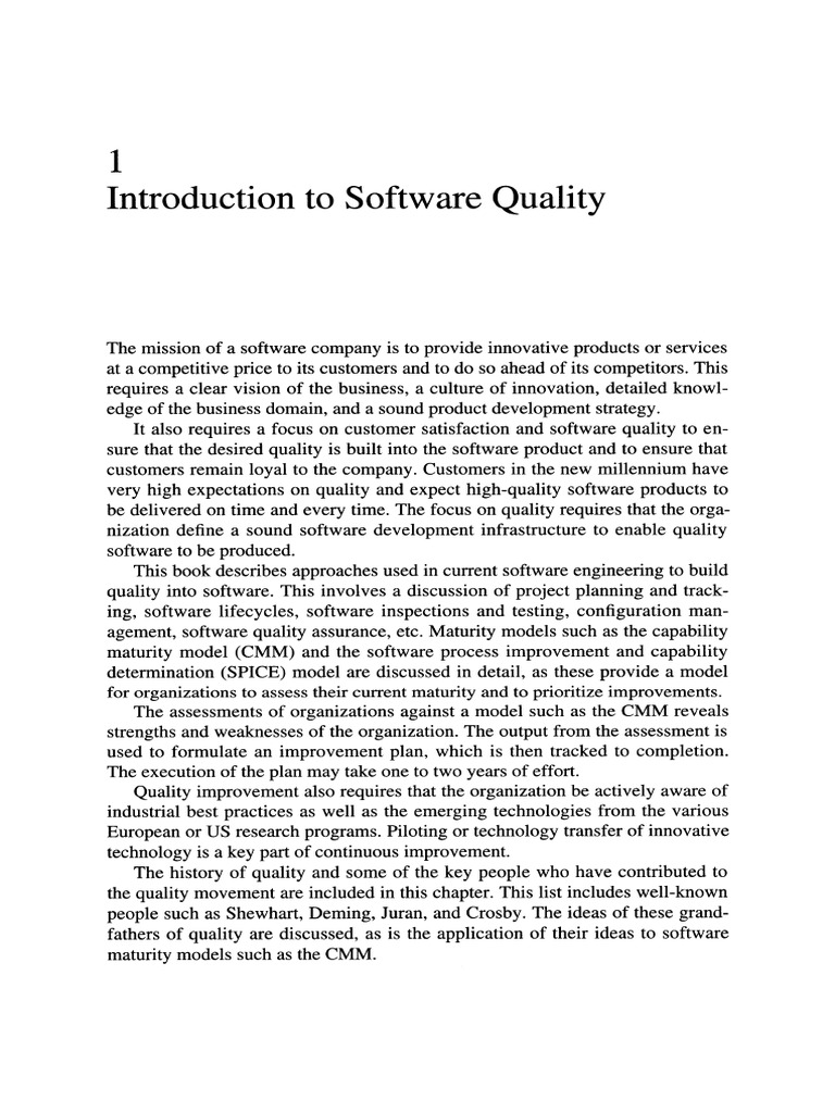 Software Quality and Engineering Challenges | PDF | Quality | Business