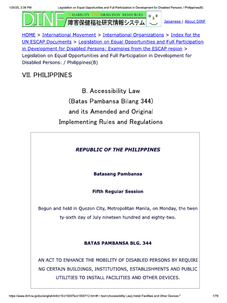 PHP Accessibility Law | PDF