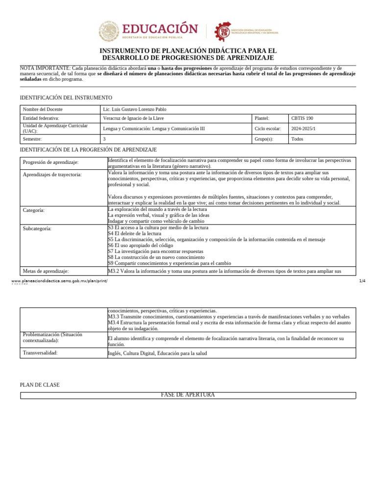 Progresion 5 | PDF | Evaluación | Aprendizaje