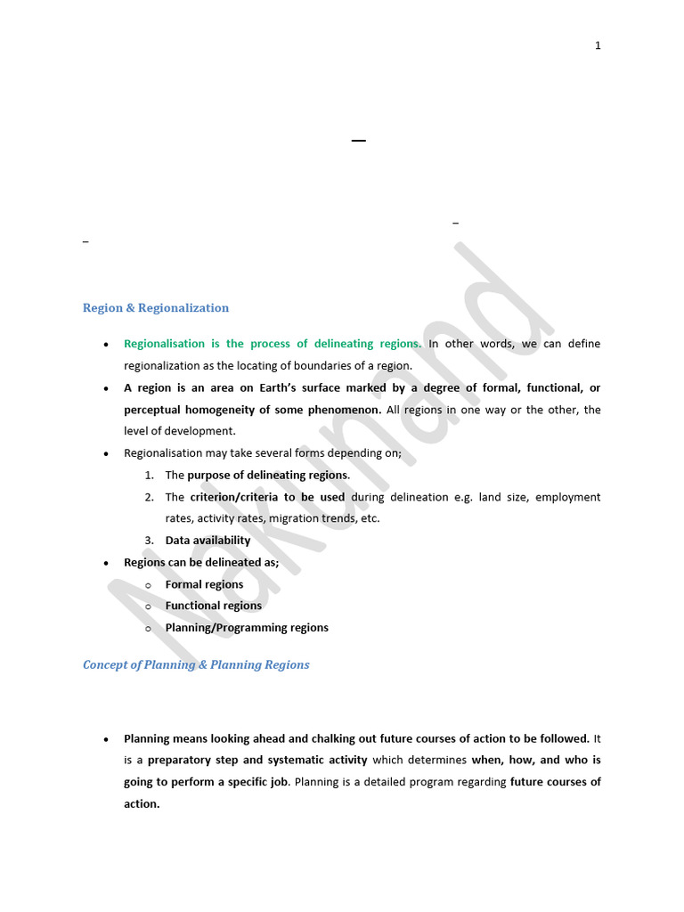 3. Methods of Regionalization | PDF | Statistics | Geography