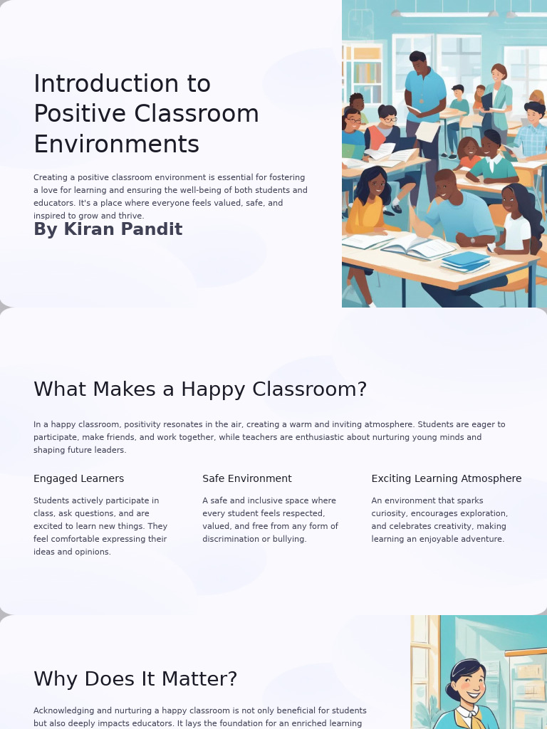 Introduction to Positive Classroom Environments | PDF | Psychological Resilience | Mindset