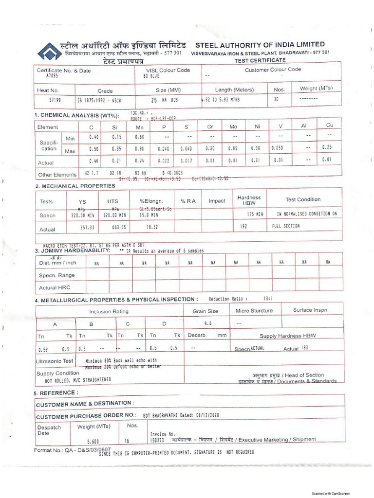 100 MM En8d (5.600) | PDF