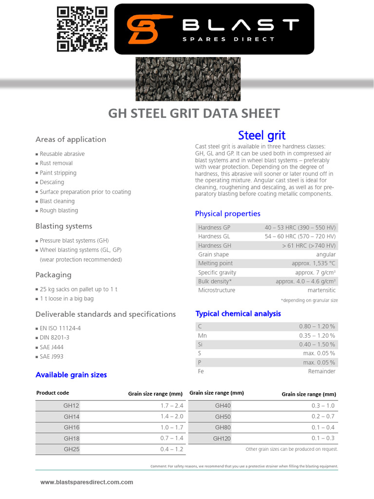 Steel Grit Specifications and Uses | PDF | Steel | Abrasive