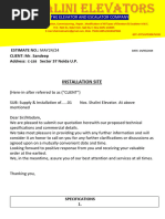 Hydraulic Lift Drawing | PDF | Elevator | Scaffolding