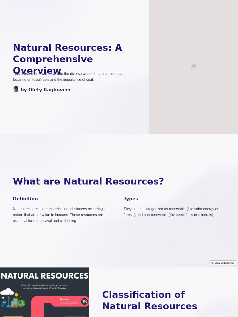 Overview of Natural Resources and Coal | PDF | Coal | Fossil Fuels
