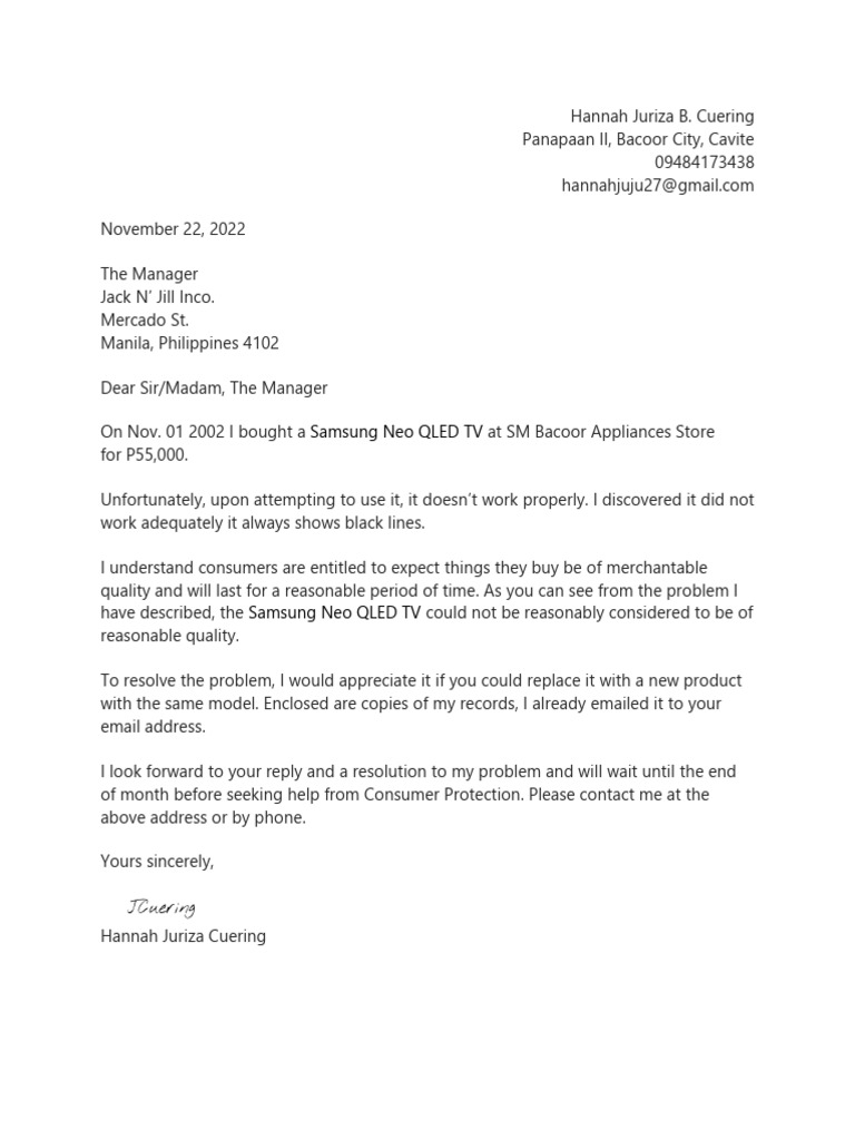 MIDTERM_PROJECT#1 LETTER | PDF