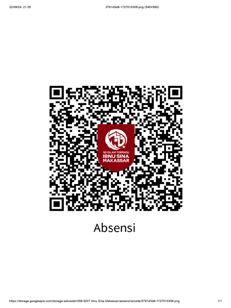 QRCode Absensi SD | PDF