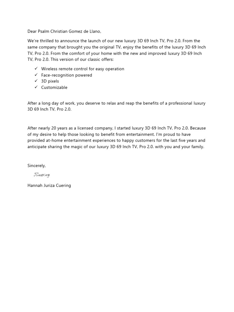 Midterm - Project#3 Letter | PDF