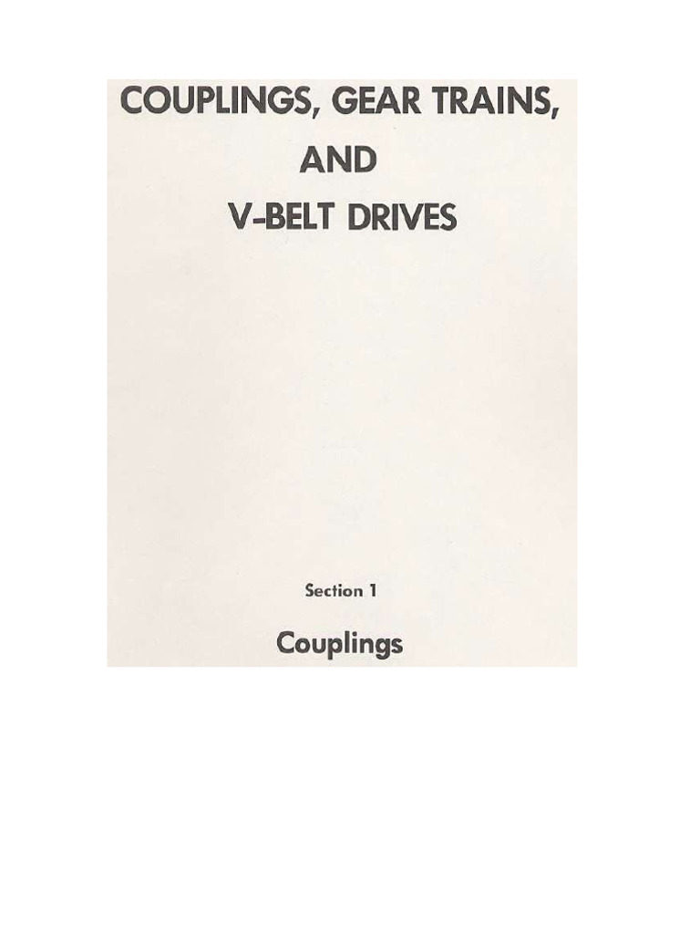 Couplings, Unit 1 | PDF