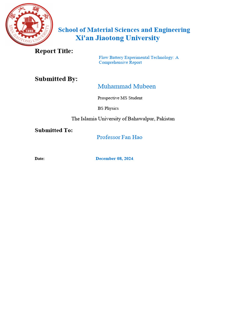 1st Page 3rd Reeport (1) - Merged | PDF | Energy Storage | Electrochemistry