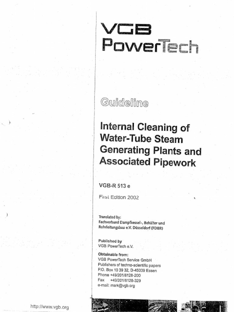 VGB 513e ChemicalCleaning | PDF