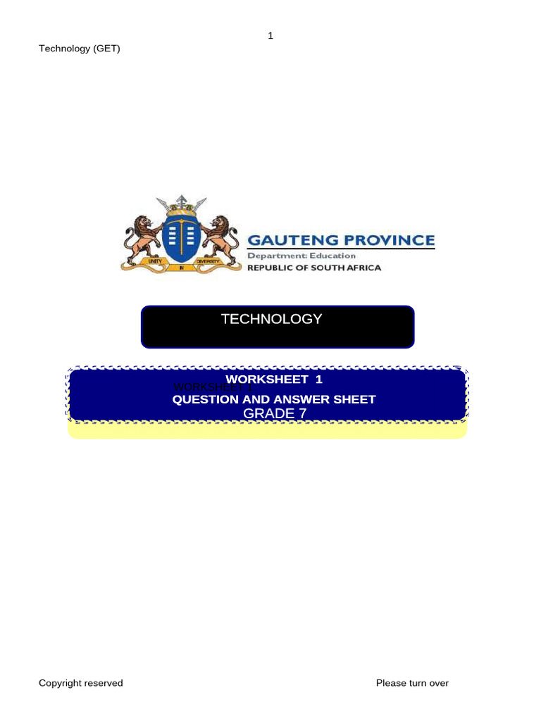 Grade 7 Technology Exam Worksheet | PDF | Lever | Fires