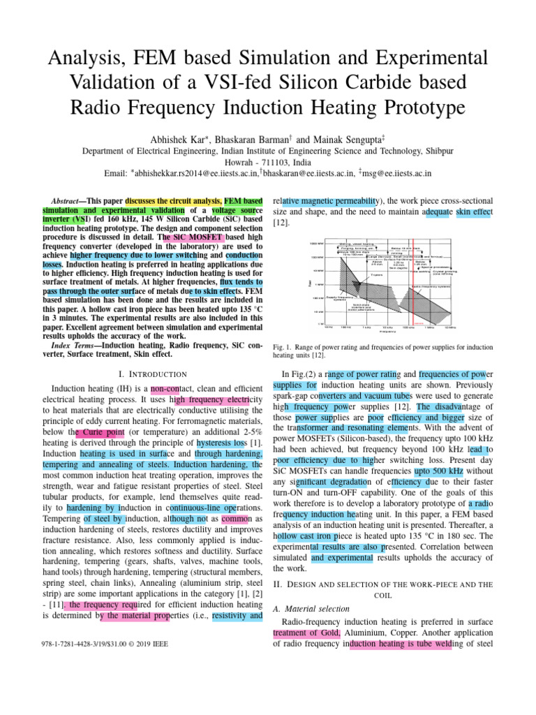 Analysis FEM Based Simulation and Experimental Validation of A VSI-fed Silicon Carbide Based ...