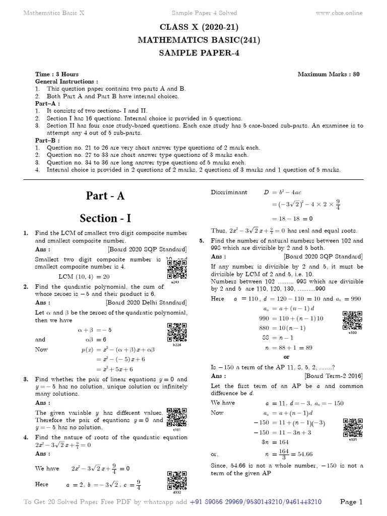10.8 | PDF | Zero Of A Function | Equations