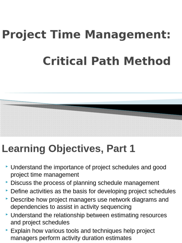 Critical Path Method | PDF | Project Management