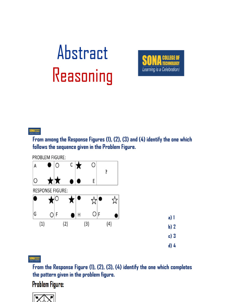 Abstract Reasoning - Week 1 | PDF