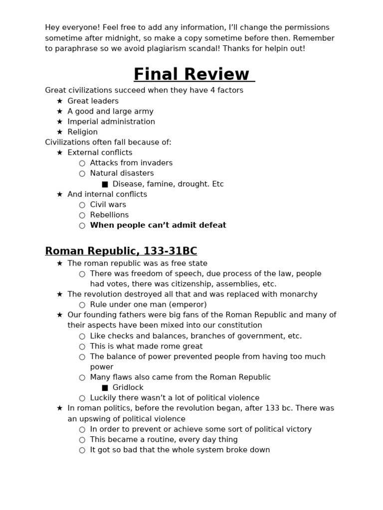 HIST 010_ Final Review Sheet | PDF | Christopher Columbus | Mongol Empire