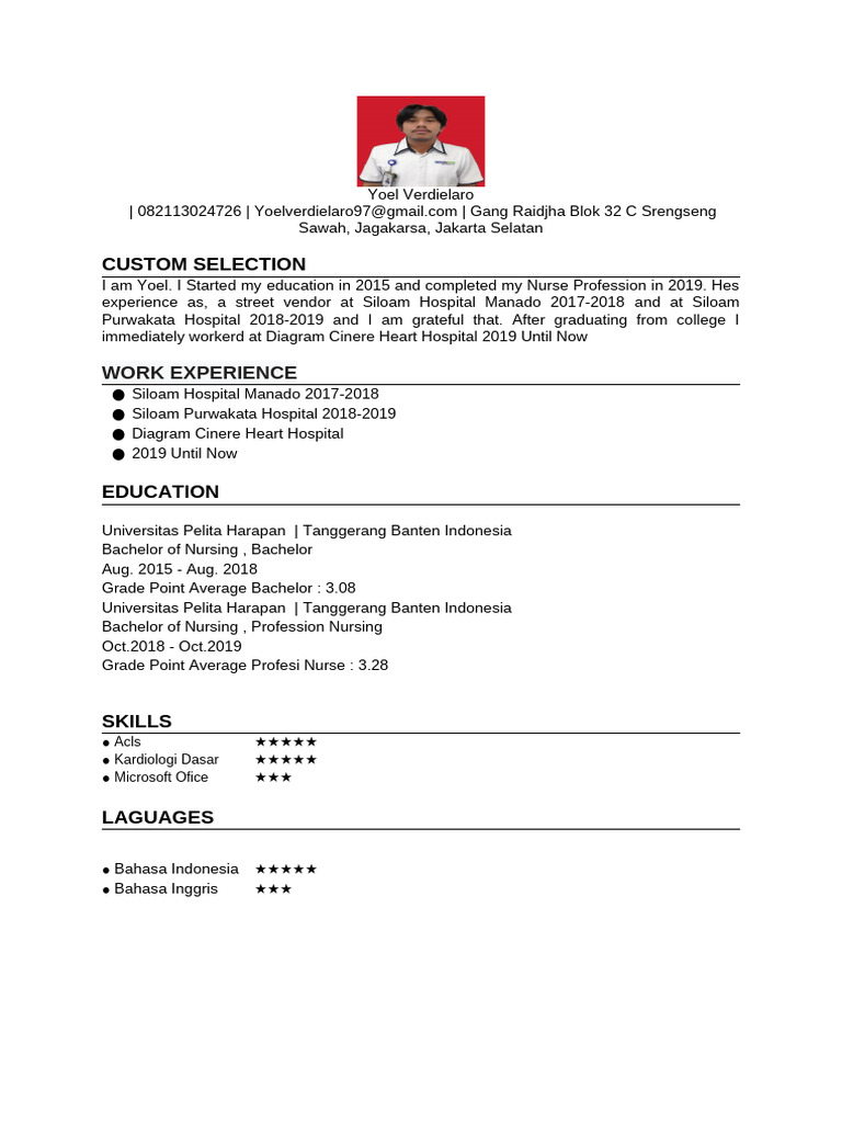 Contoh CV Admin Kitalulus | PDF