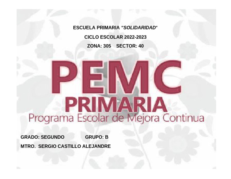 PORTADA PEMC | PDF