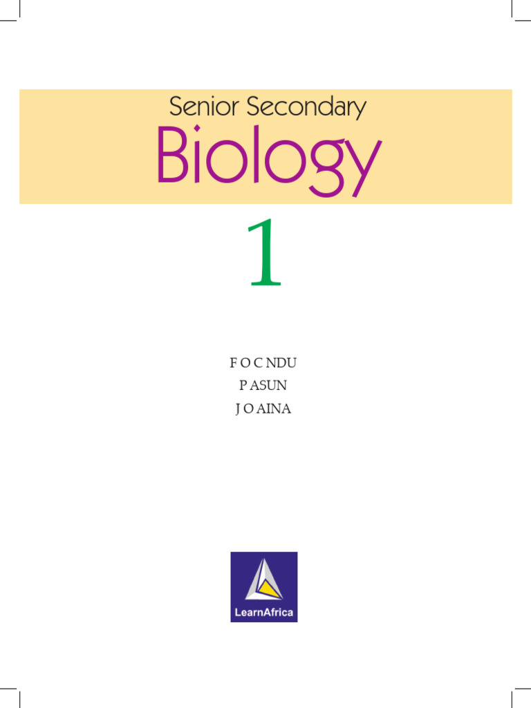 Senior Secondary Biology Curriculum Guide | PDF | Tissue (Biology ...