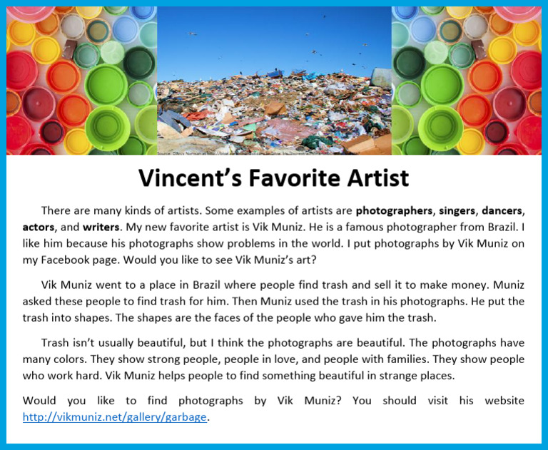 Vik Muniz: Transforming Trash into Art | PDF