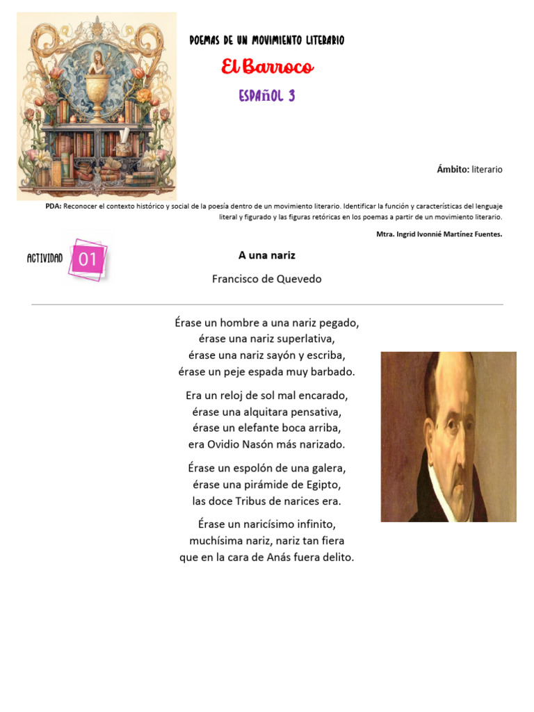 El Barroco Análisis Español 3 | PDF