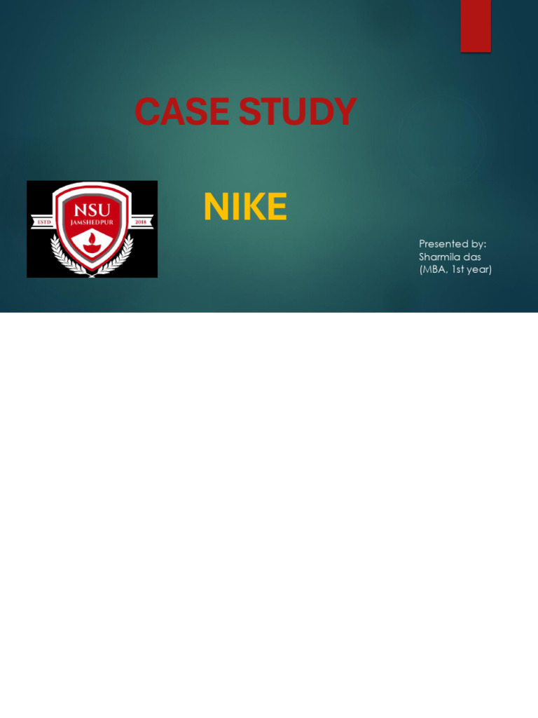 nike case study sharmila | PDF | Nike | Marketing