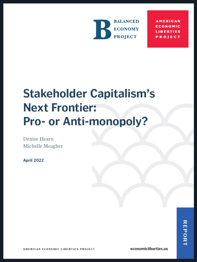 Stakeholder-Capitalism | PDF | Capitalism | Competition Law