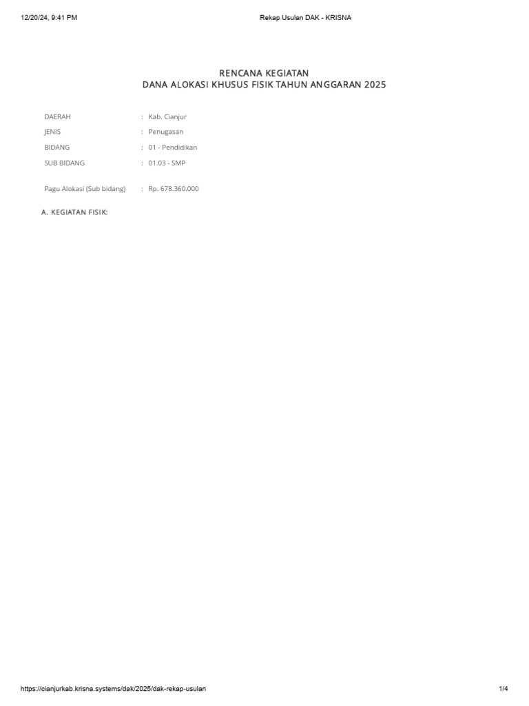 Rekap Usulan SMP | PDF