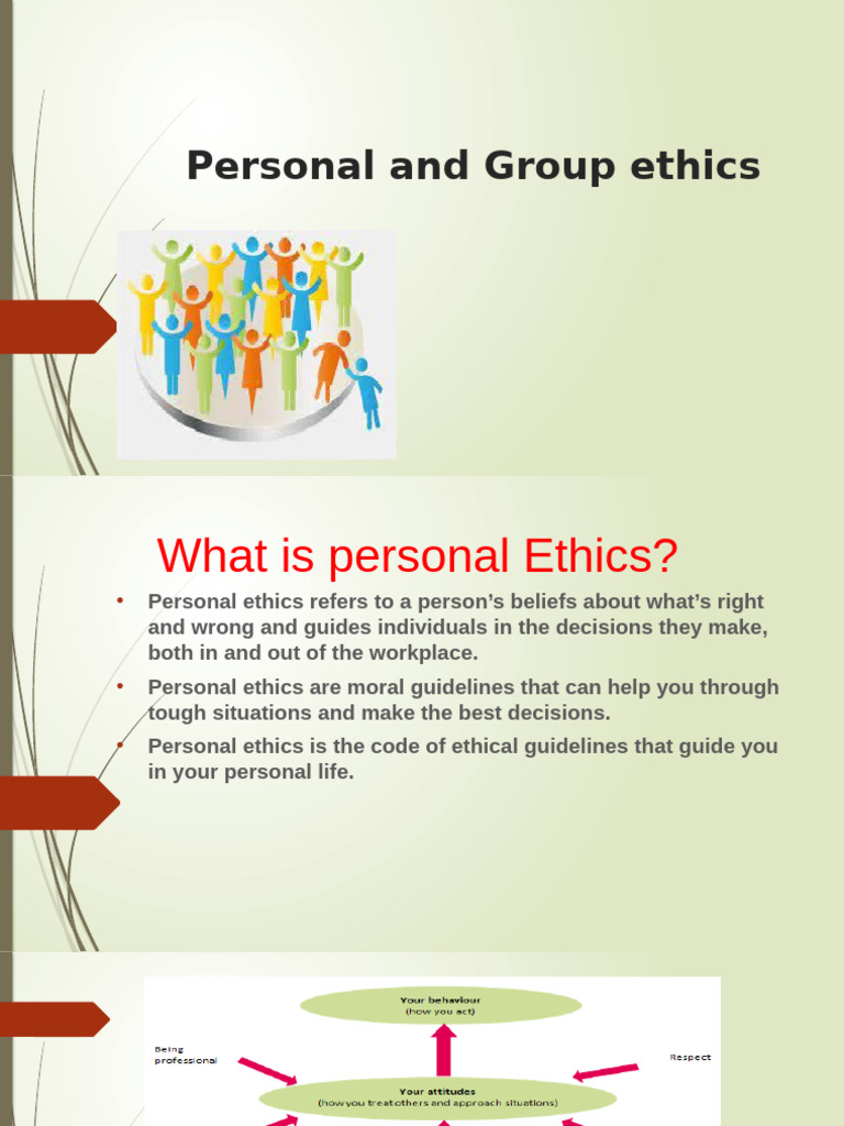 Personal and Group Ethics | PDF | Professional Ethics | Profession