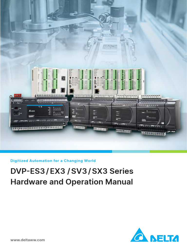 Delta Ia PLC DVP Es3 Ex3 Sv3 Sx3 Hom en 20231212 | PDF | Digital Technology | Electrical Engineering