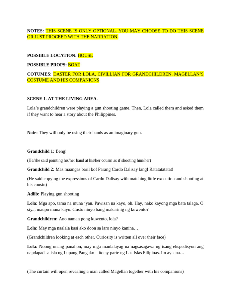 Figments of My Imagination Script | PDF
