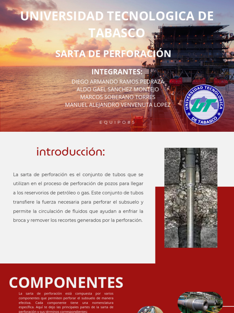 Componentes de la Sarta de Perforación | PDF | Perforación | Estrés ...
