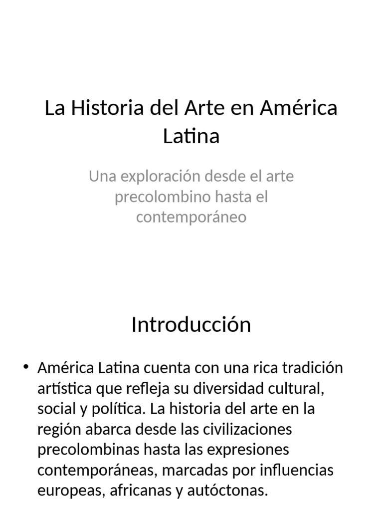 Historia Arte America Latina | PDF