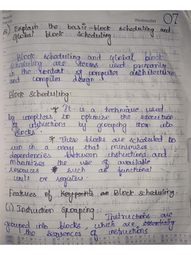 Basic Block and Global Block Scheduling | PDF