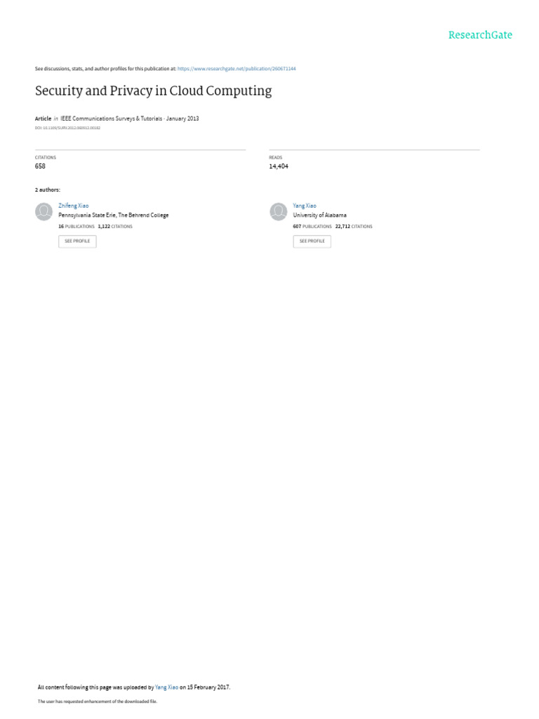 IEEE COMST 2013 Cloud Computing | PDF | Cloud Computing | Virtual Machine