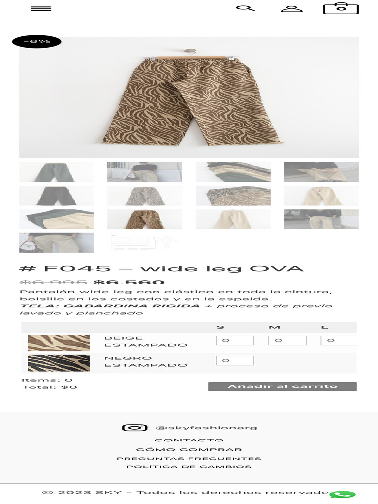 # F045 – Wide Leg OVA – SKY | PDF