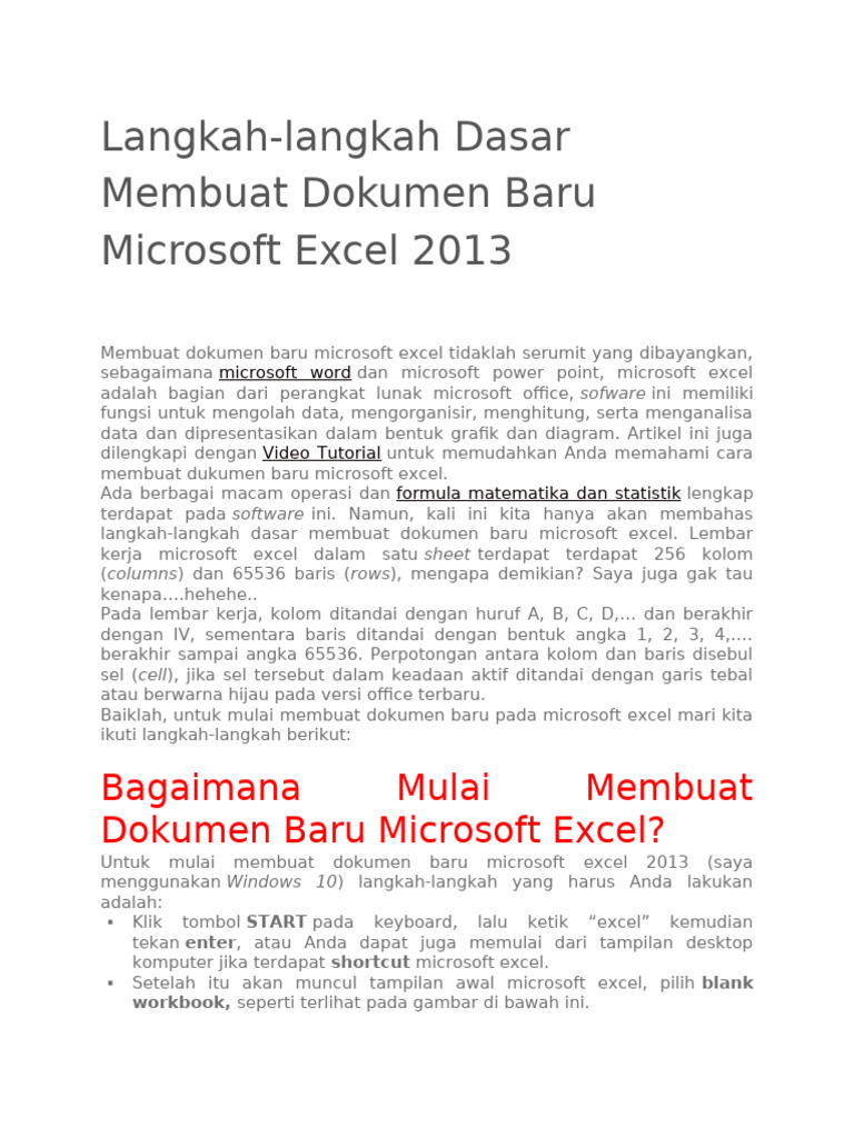 442725849-Langkah-membuat-file-excel-docx | PDF